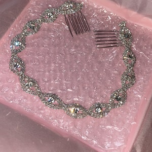 Light Blue Bridal Rhinestone Hair Pin Hair Accessories - Etsy