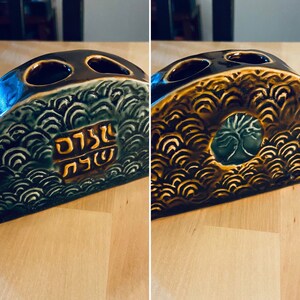 Shabbat Candle Holder/vase/ceramic Box, Unique Handmade Ceramic Shabbat ...