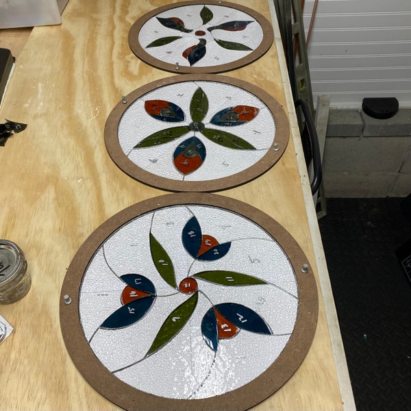 Stained Glass Layout Frame, Round Layout Frame, Stained Glass Jig, 8 ...