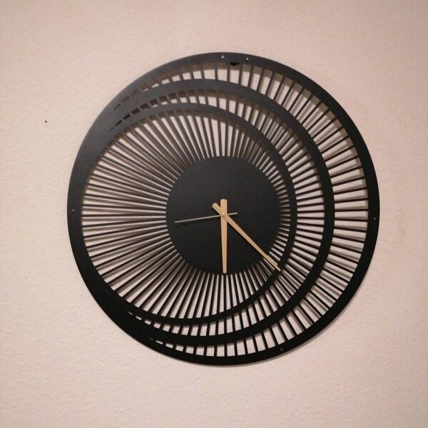 Unique Design Metal Wall Clock, Round Wall Clock, Triple Circle Metal ...