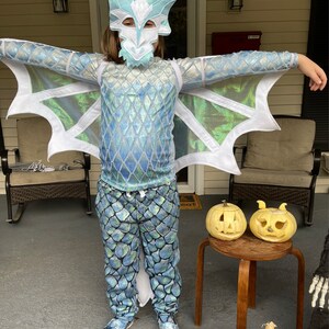 Dragon Princess Full Set Costume Wings Tutu Mask Kid Ages 6 Months to ...