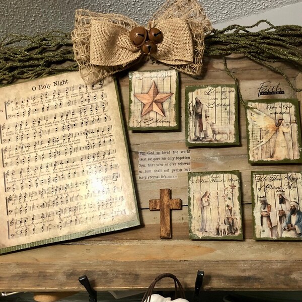 Vintage Primitive Farmhouse, 8x10 Prints, Craft Supplies, Decoupage ...