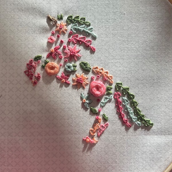 Ballerina Embroidery Pattern BUNDLE| Dancer | Ballet | Floral Design ...