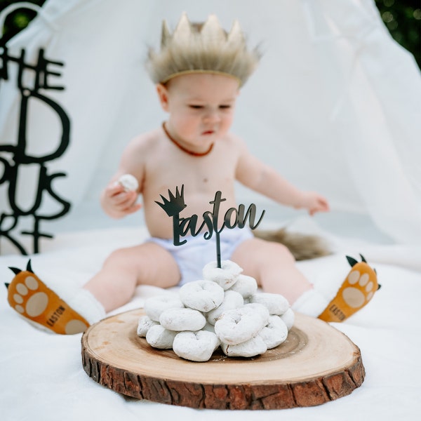 Custom Wild Things Cake Topper, Custom First Birthday Cake Topper ...
