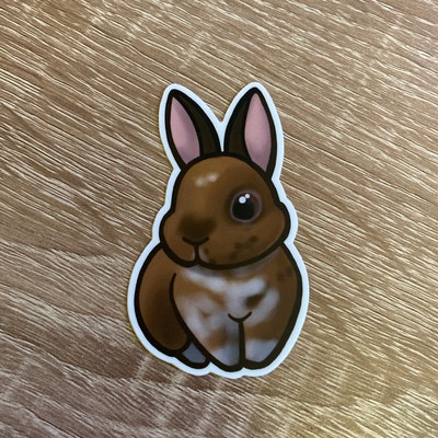 5x Custom Bunny Stickers Customized Rabbit Gift, Custom Rabbit Art ...