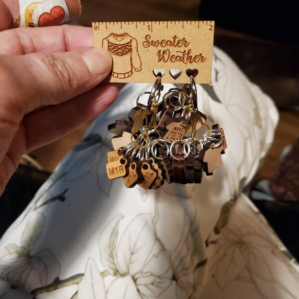 Helpful Stitch Markers, Unique Knitting Stitch Markers Set, Reminder ... Helpful Stitch Markers, Unique Knitting Stitch Markers Set, Reminder ...
