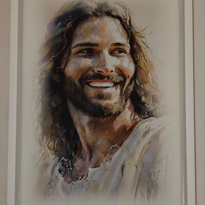 Come Follow Me, Digital Download, Jesus Christ Art, engraved on His ...