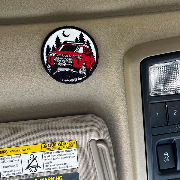 Barcelona Red 4runner Embroidered Patch - 3inch Diameter - 4wheeling ...