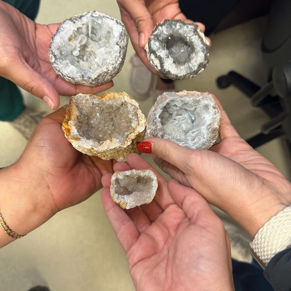 Mexican Geode Variety Pack - Guaranteed Hollow, 2-4" Diameter, 4 Geodes ...