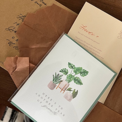 Plant Mom Greeting Card Birthday Card for Mom Mother's Day Thanks for ...