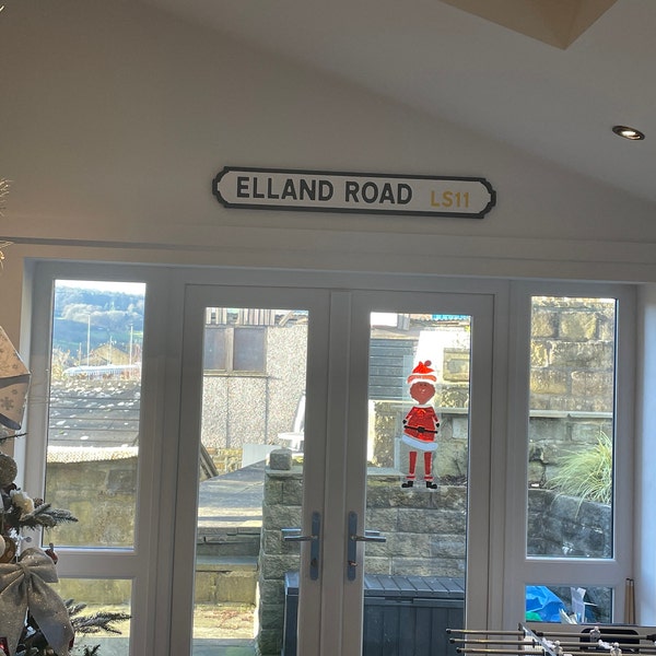 Elland Road Faux Cast Iron Old Fashioned Leeds Street Sign - Etsy