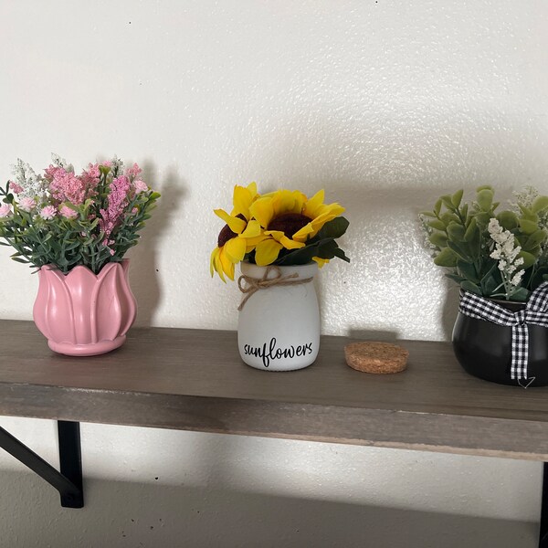 Spring Tiered Tray Mini Floral Arrangement, Spring Tiered Tray Decor ...