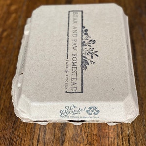 Please Return Carton Stamp We Recycle Egg Carton Stamp Farm Branding ...