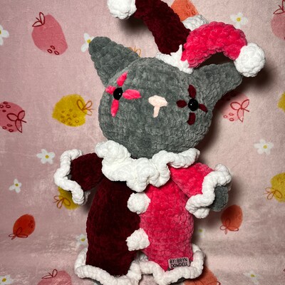 Crochet Jester Kitty and Bunny Pattern. Crochet Jester Bunny. Crochet ...