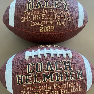 Coaches Gift//custom Personalized Embroidered Football // Football Gift ...