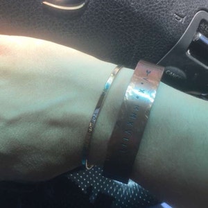 Be Fearless, Mantra Cuff Bracelet, Encouragement and Strength, Quote ...