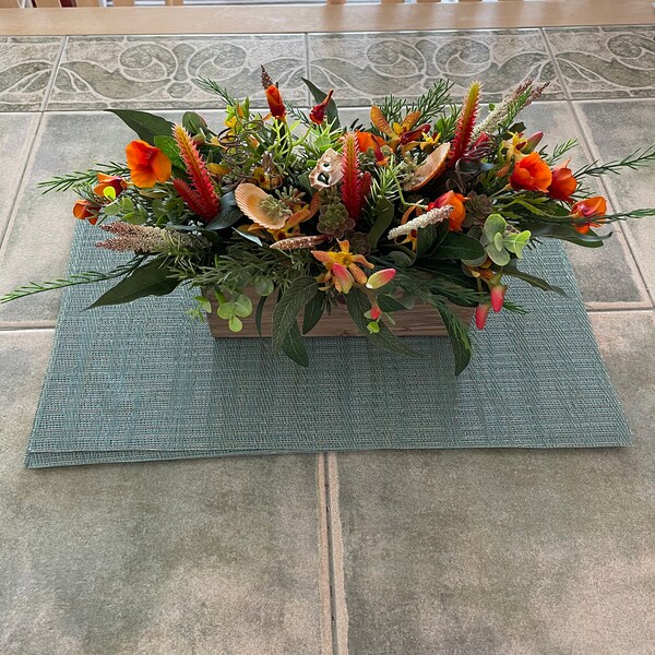 Funky Fun Coastal Centerpiece, Beach Centerpiece, Seashell Table ...