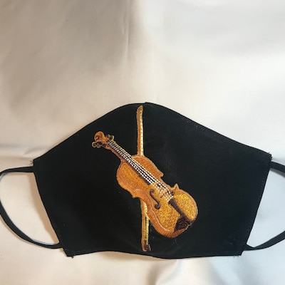 Violin/fiddle Musical Instrument Iron on Applique Embroidered Patch ...