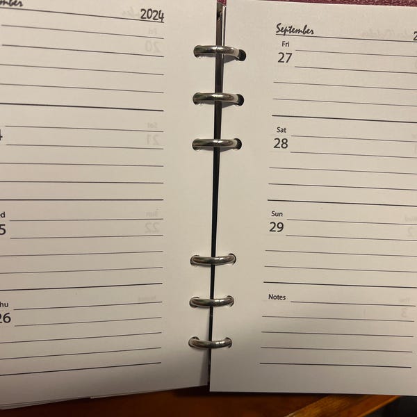 2024 Weekly Planner Printable BUNDLE, 2024 Week on 2 Page Insert, 2024 ...