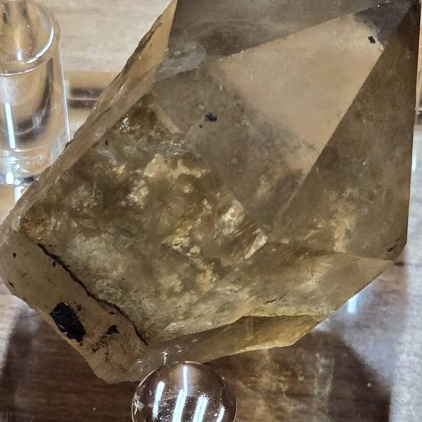 Sparkly Fairy Forest Quartz | New Find! Raw Green Epidote and Water ...