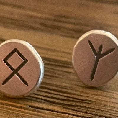 Silver Rune Jewelry Viking Jewelry Viking Earrings Viking Mens Jewelry ...