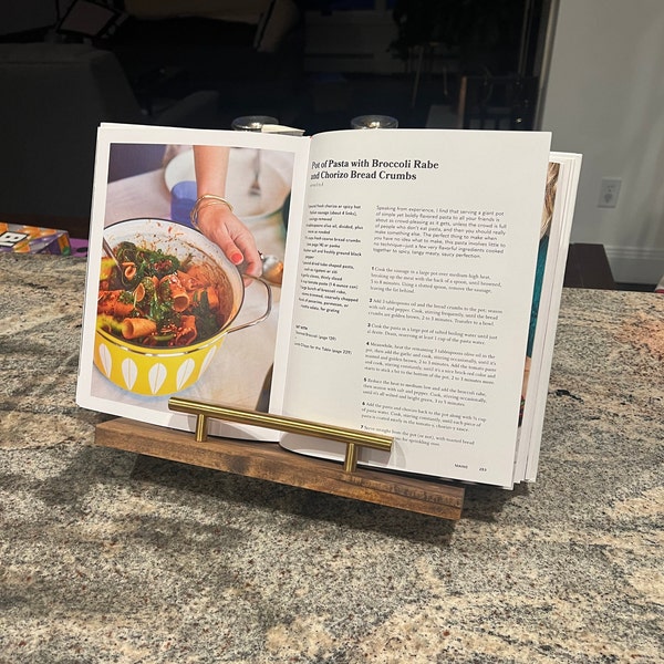 Cottage Cookbook Holder With Straight Edge - Etsy