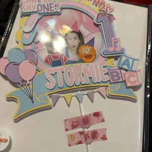 Ms. Rachel Cake and Cupcake Toppers in Bright Colors, Colorful Ms ...