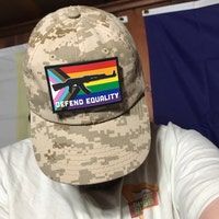 AK-47 Defend Equality Progress Pride Flag PVC Patch With Hook and Loop ...