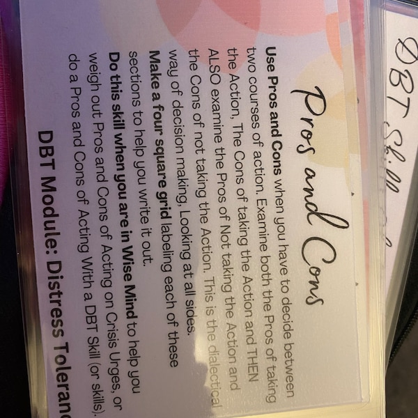 New Expanded DBT Skills Flashcard Deck With DBT Challenge Cards Bonus ...