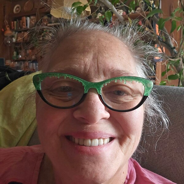 1 3D Printed DRIPPING Brow Topper Magnetic Glasses Toppers With Magnets ...