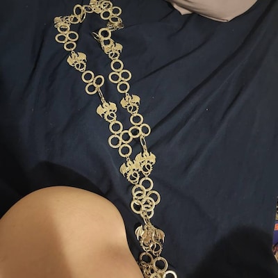 Medieval Chain Belt, Ring Belt, Brass Chain Belt, Renaissance Girdle ...