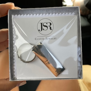 Soundwave Keychain With QR Code, Soundwave Art QR Code, Voice Recording ...