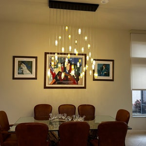 Sea Glass, Kitchen Décor. Blown Glass Pendant Lights for Kitchen Island ...