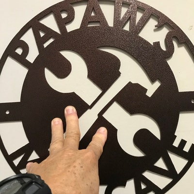 Personalized Fathers Day Sign for Dad Papas Work Shop Metal - Etsy