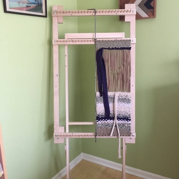 Easel Stand for Adjustable Twining Loom or Art in Solid Maple Made TO ...