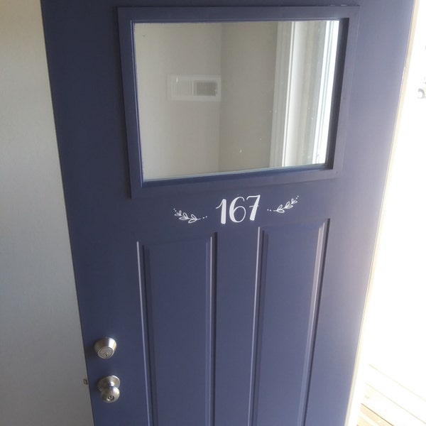 Home Address, Front Door, Front Door Decal, Home Address Decal, Address ...