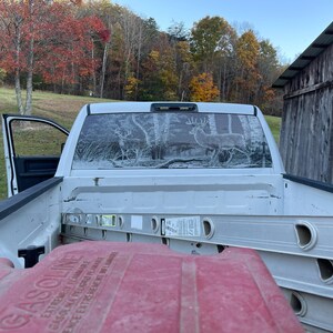 Bow Reaper Buck Skull Camo Oak Tree Hunting Rear Window Graphic Decal ...