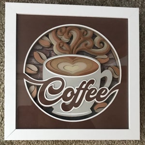 Coffee Shadow Box Svg Shadow Box Svg Coffee Svg Cricut Svg - Etsy