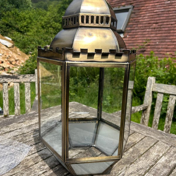 Moroccan Brass Lamp / Handmade Moroccan Ceiling Lamp – Brass Pendant ...
