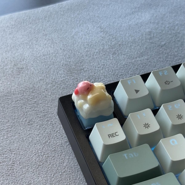 Cute Kirb Keycap | Handmade Artisan Keycap | Mechanical Keyboard Cherry ...