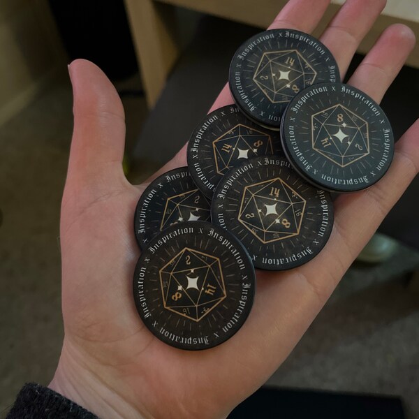 D&D Inspiration Tokens Dungeons and Dragons Inspiration Tokens, Dnd ...