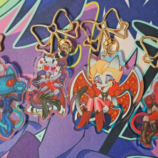 Hazbin Hotel Radioapple Chibi Dance Pin Lucifer Alastor PREORDER - Etsy