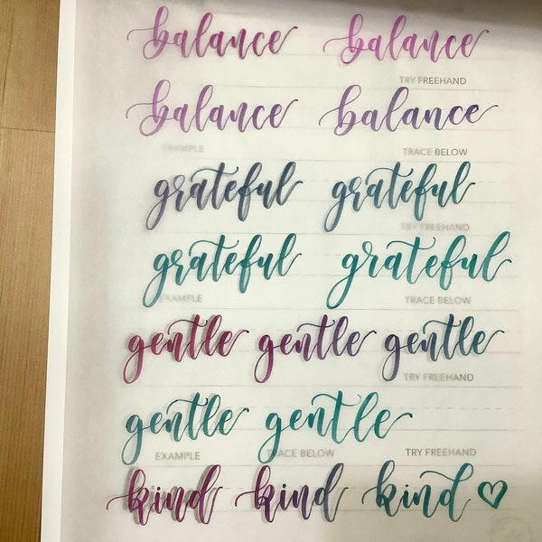 Set of 20 Calligraphy Name Tags - Simple Black and White Personalised ...