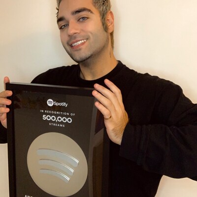 Spotify Plaque Streaming Award Custom Gold Record for Artists Trophy ...