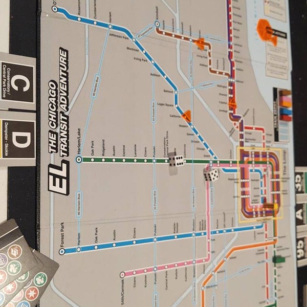 El: the Chicago Transit Adventure - CTA Board Game, Chicago Game ...