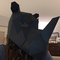 DIY Rhino Mask Paper Craft Template Printable Rhinoceros - Etsy Denmark