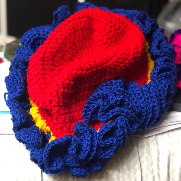 Crochet Bucket Hat Pattern Crochet Hat Pattern Crochet Ruffle Hat ...