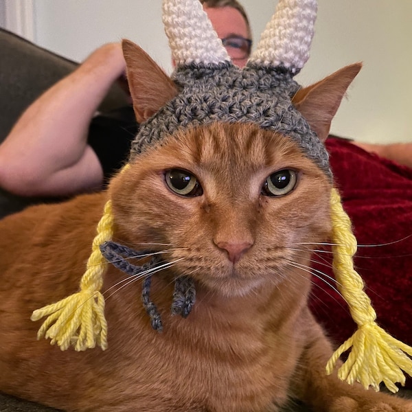 Crochet Pet Pattern, Brunhilde, Valkyries, Wagner Opera, Cat Hat ...