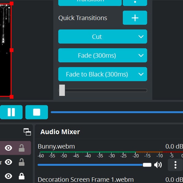 Dark Black&white Goth Animated Stream Pack Chatting Animated Overlays Animated Stream Alerts ...