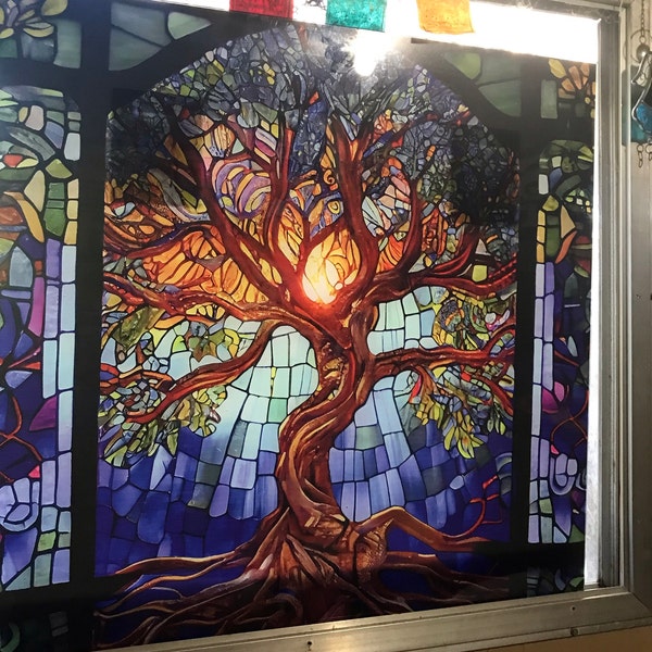 Fractal Wall Art-stained Glass Wall Hangings-stain Glass Wall Art ...